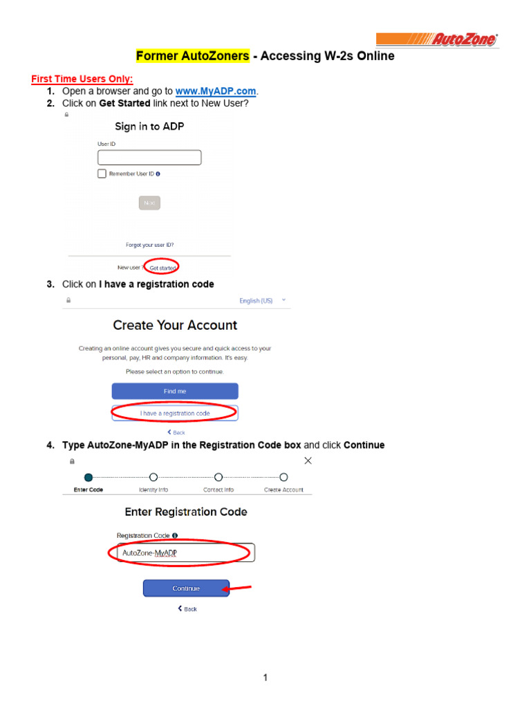 W-2 Instructions For Former AutoZoners 2023-English | PDF | Password ...