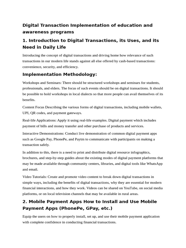 Digital Transaction Awareness Programs | PDF | Phishing | Computer Security