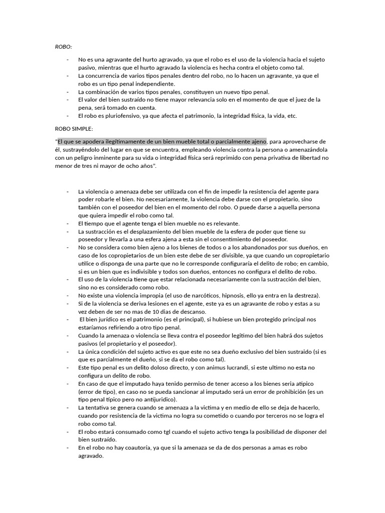 Penal 3 | PDF | Robo | Castigos