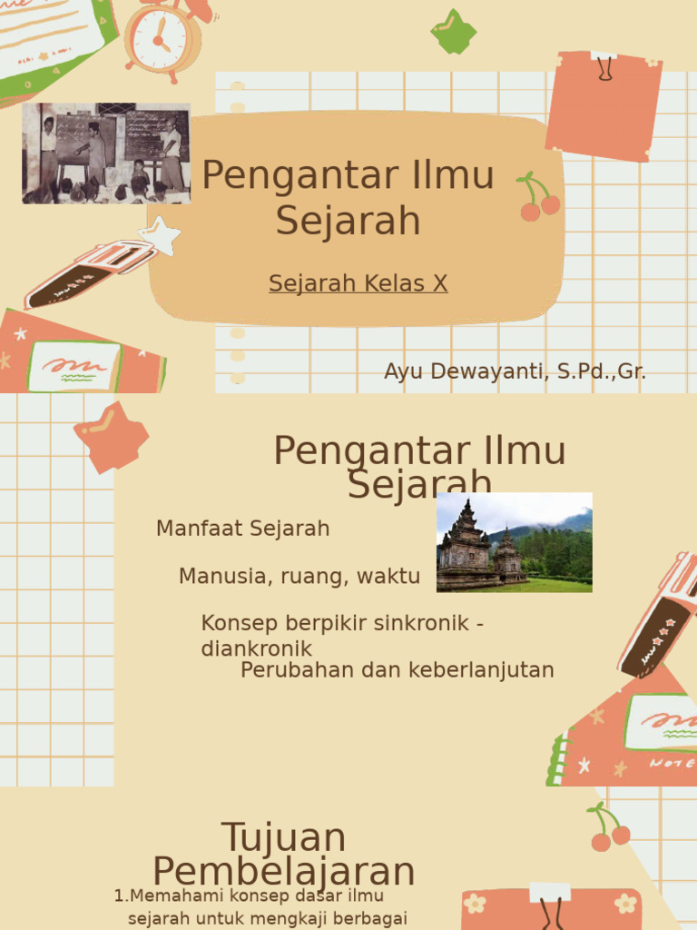 Pengantar Ilmu Sejarah (SEJ - X) | PDF
