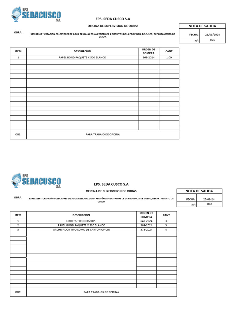 Almacen Control Entradas y Salidas | PDF | Materiales | Sector ...