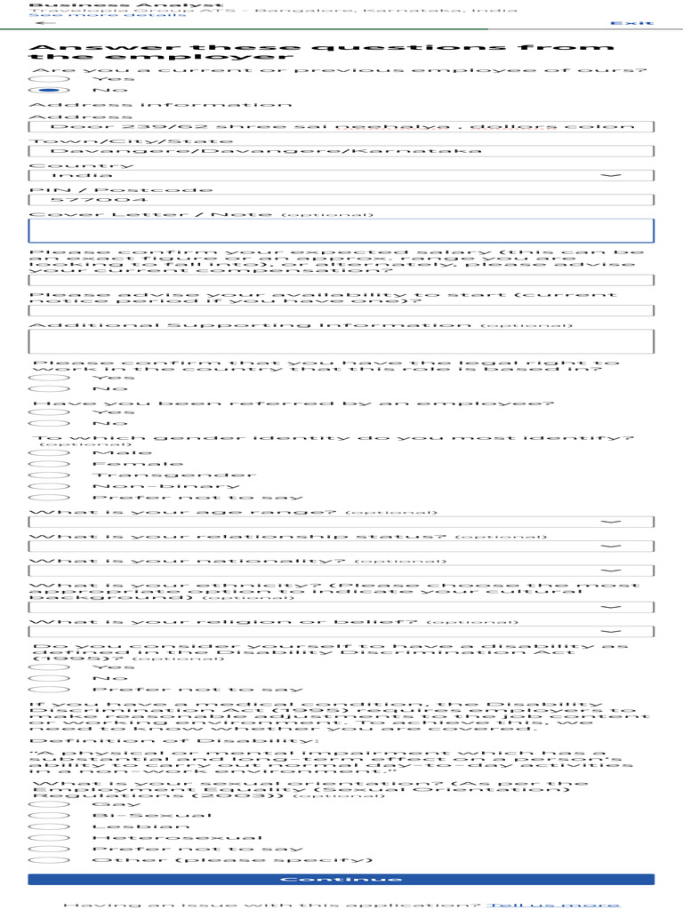 Answer Screener Questions From The Employer Indeed - Co.uk | PDF