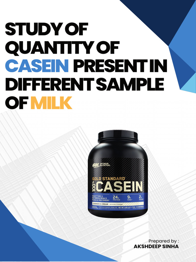 Akshdeep Chem Project | PDF | Milk