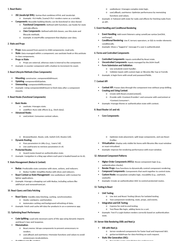 React Syllabus | PDF | Computer Engineering | Software React Syllabus | PDF | Computer Engineering | Software