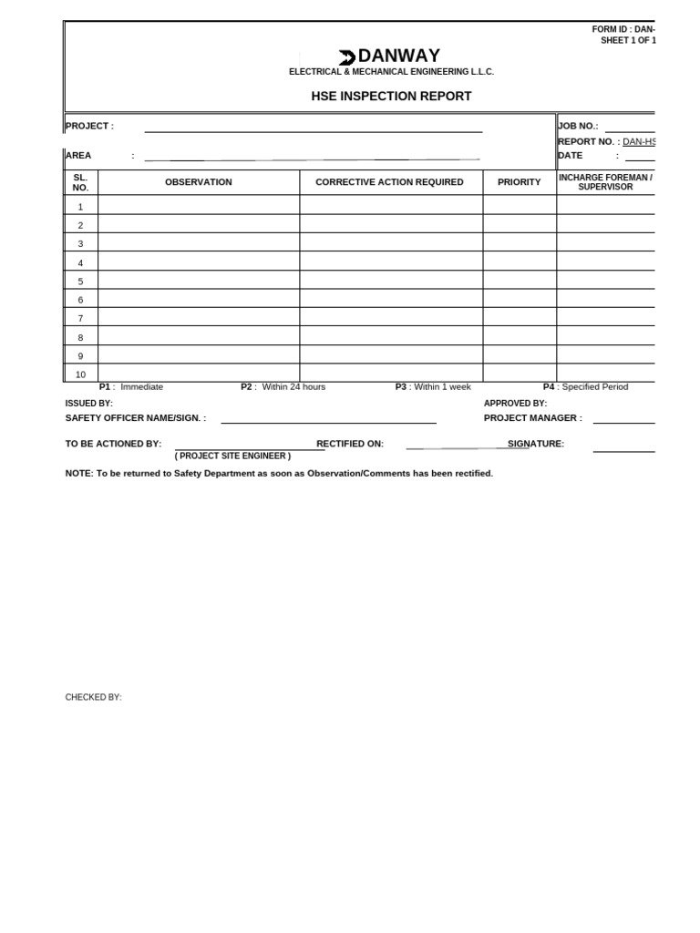 CL 04 Vehicle, Equipment Inspection Check List | PDF | Vehicles