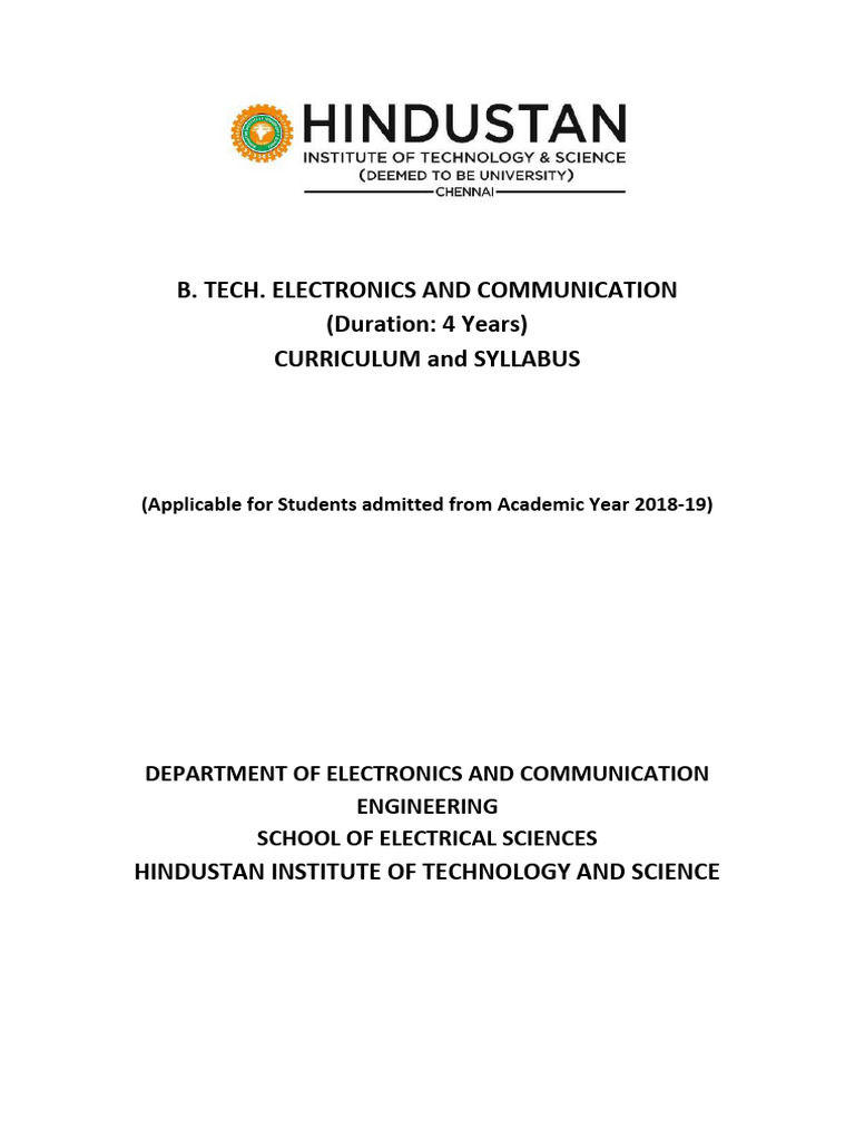 ECE Curriculum and Syllabus CBCS 2018 R Ff73baabe2 | PDF | Technical Drawing | Matrix (Mathematics)