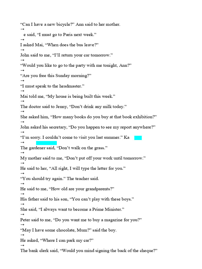 REPORTED-SPEECH-2 | PDF