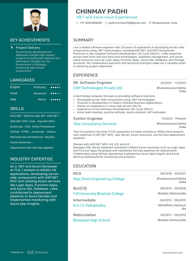 .NET & Azure Developer Resume Summary | PDF | Microsoft Azure | Databases