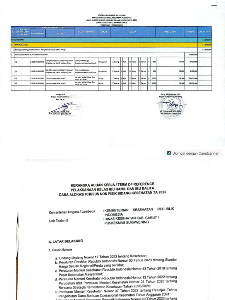 Rab Dan Tro Kak Kelas Bumil & Balita | PDF