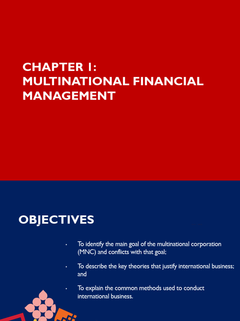 Chap1-Multinational Financial Management Overview | PDF | Multinational Corporation | Market ...