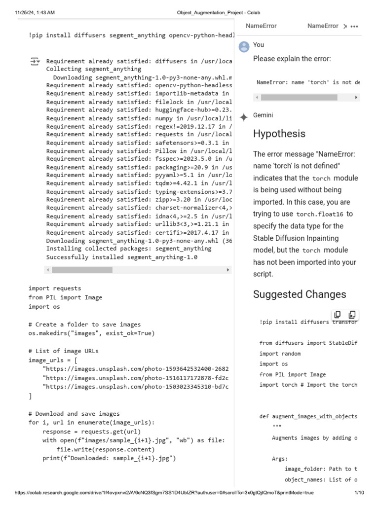 Object - Augmentation - Project - Colab | PDF | Software | Computing