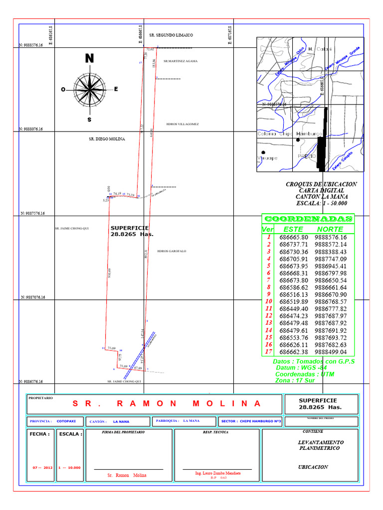 RAMON MOLINA Nº2 (WGS - 84) - Modelo | PDF