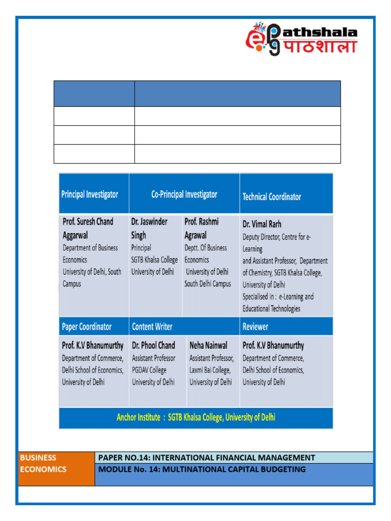 1458711102BSE P14 M14 E-Text | PDF | Net Present Value | Capital Budgeting