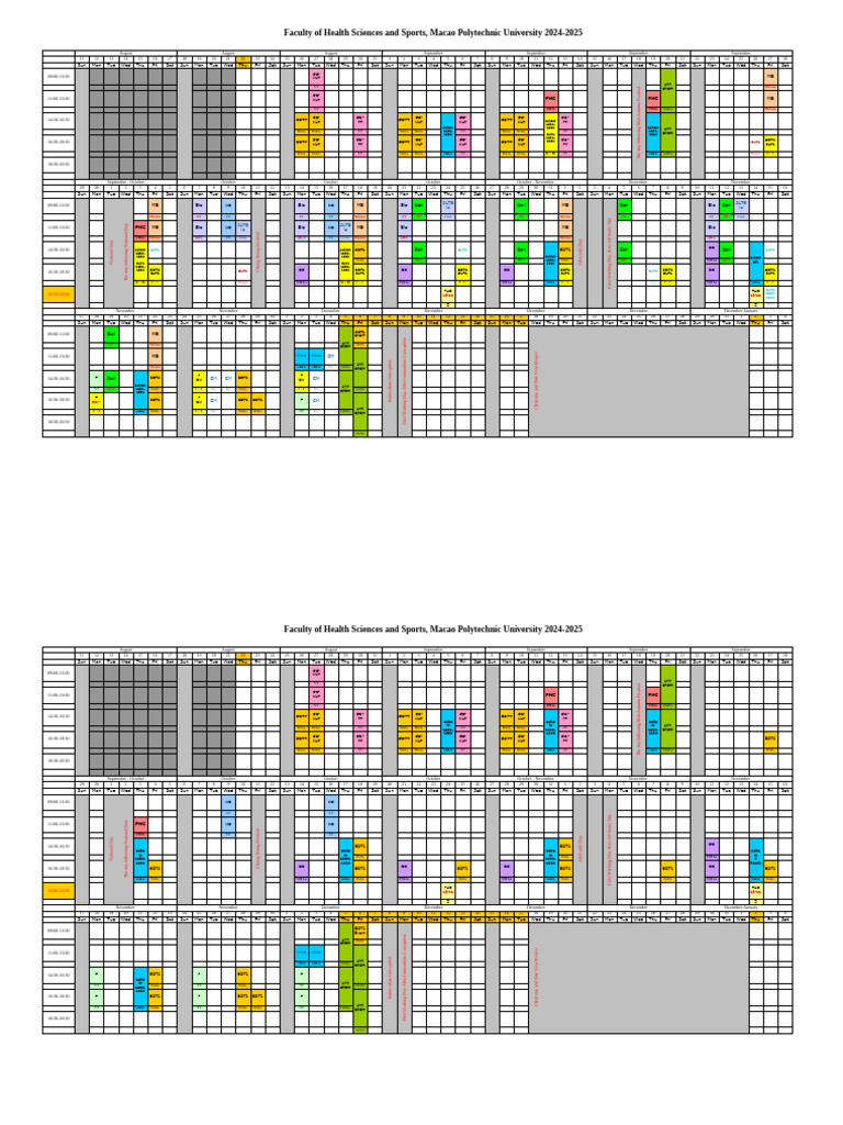 Lab Arrangement 2024-25 Sem 1 - As of 20240625 - For Kosca | PDF