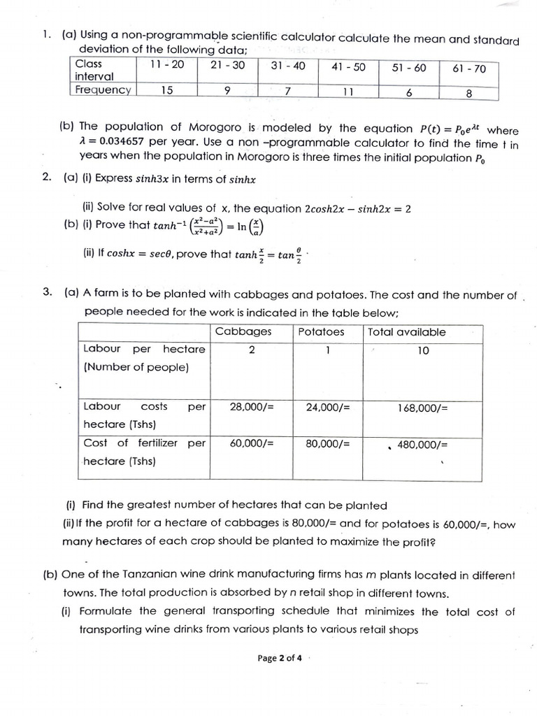 Math 4 | PDF