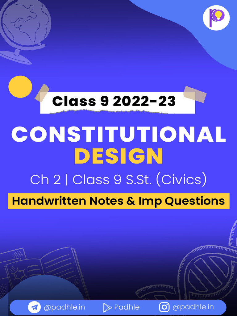 Padhle - NOTES - Civics. 2 Class 9 | PDF