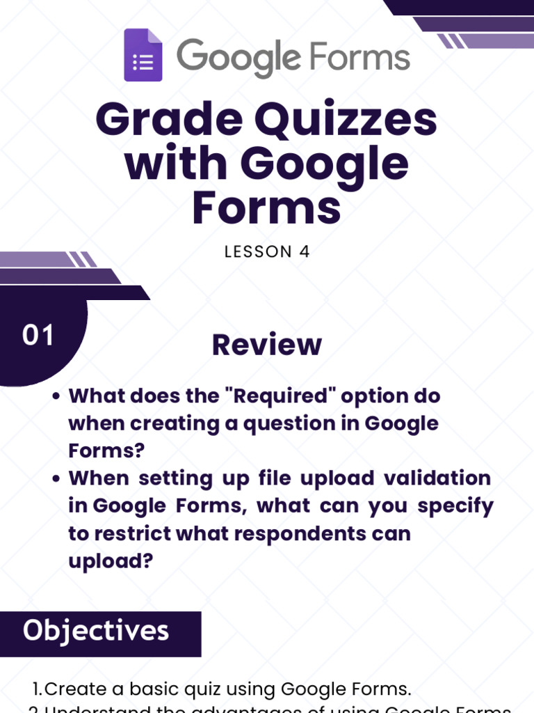 TLE 10 - Lesson 4 Grade Quizzes With Google Forms | PDF | Quiz | Computing