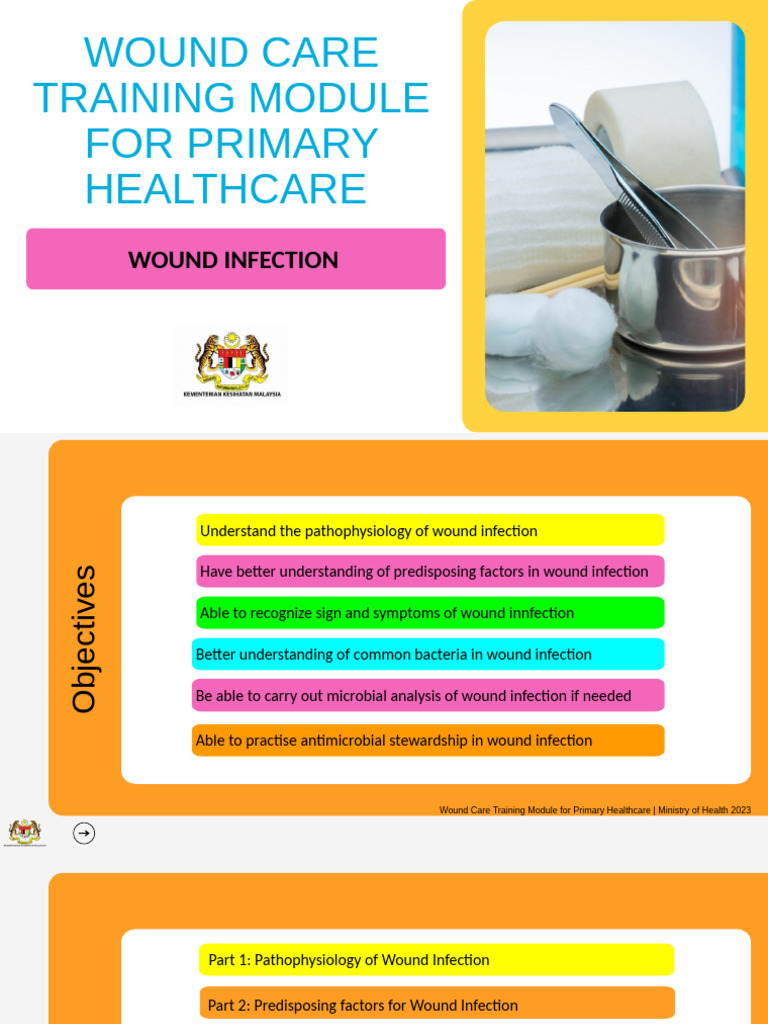 Wound Care Training for Healthcare | PDF | Infection | Biofilm