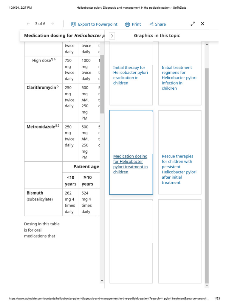 Helicobacter pylori_ Diagnosis and management in the pediatric patient ...