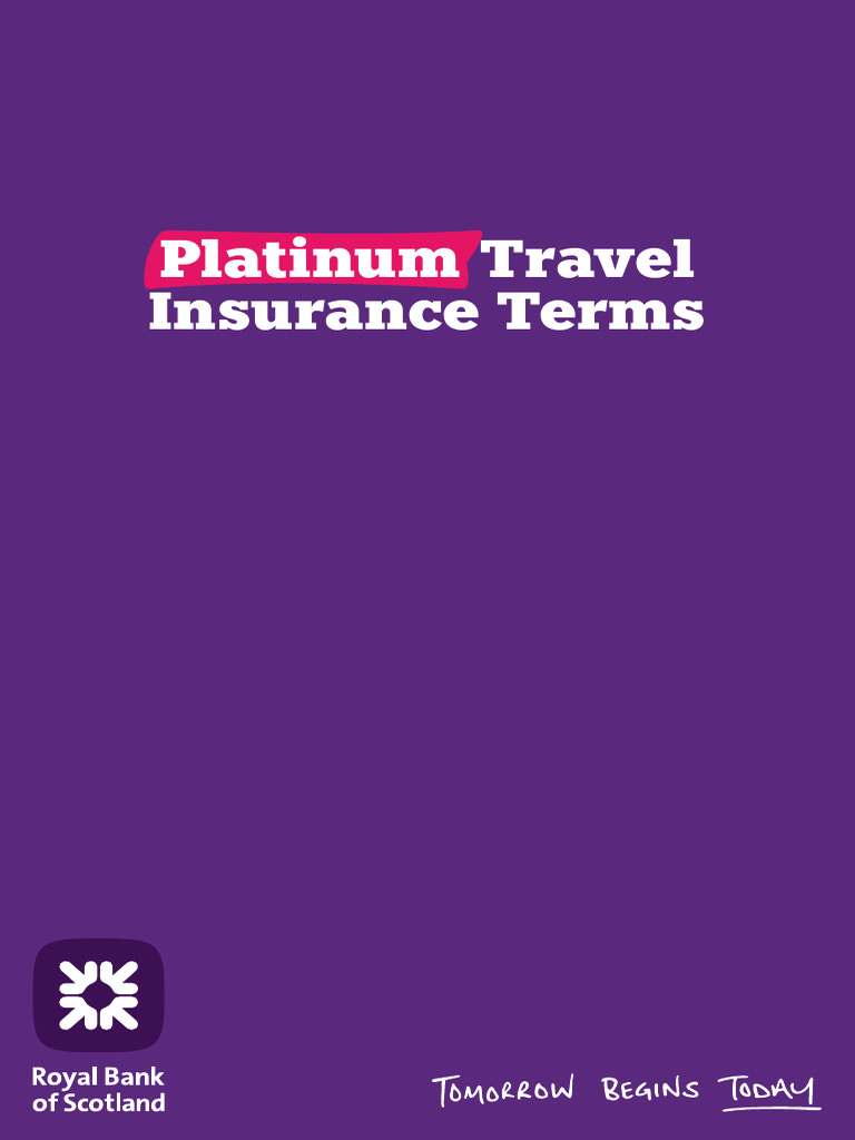RBS Platinum Travel Insurance Guide | PDF | Insurance