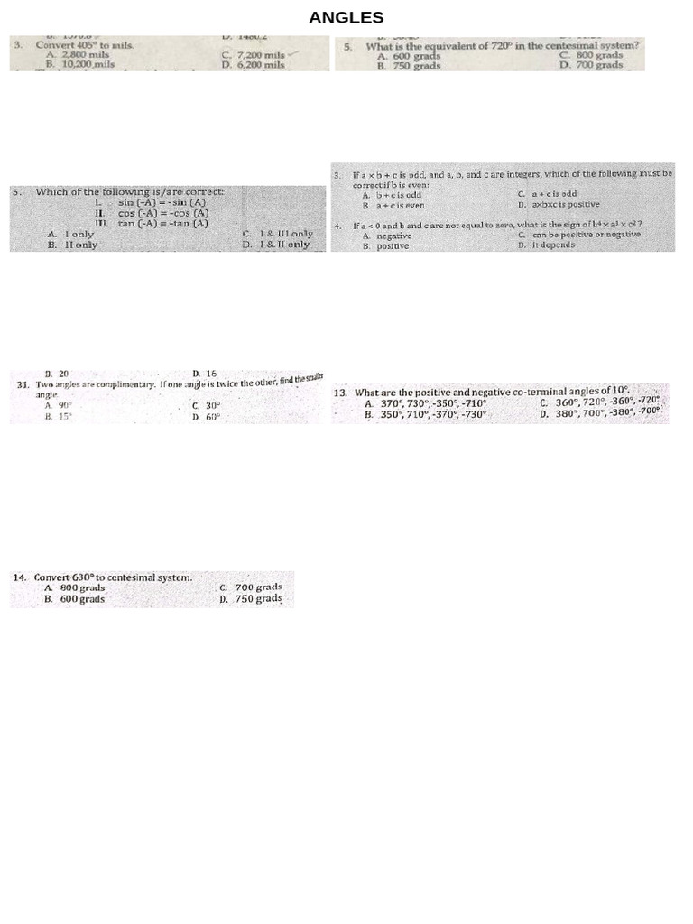 Trigonometry Essentials Guide | PDF