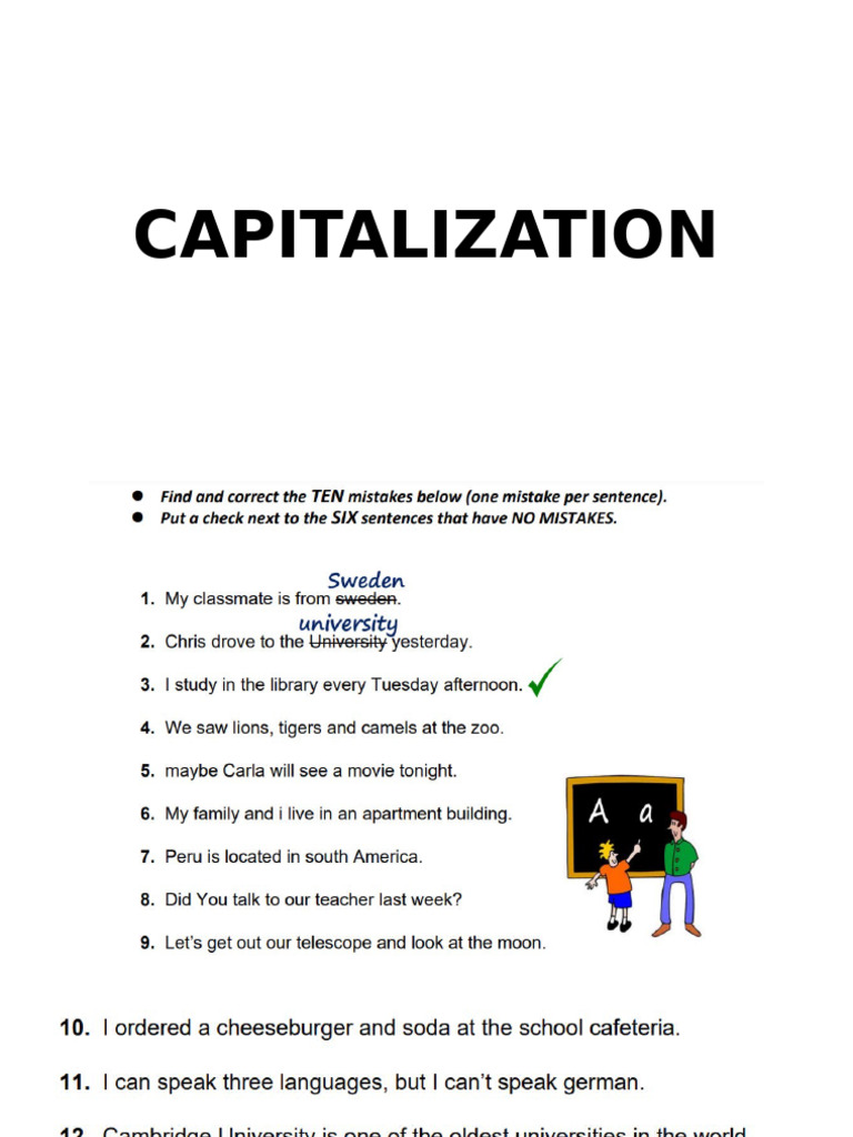 Capitalization | PDF