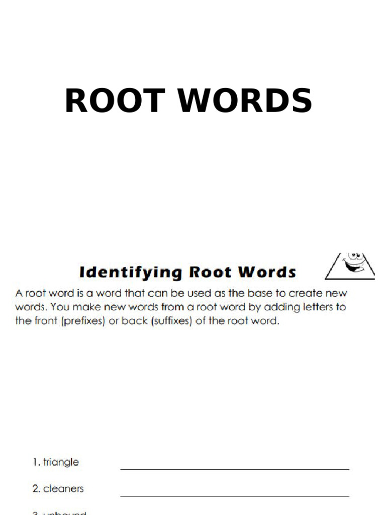 Root Word | PDF
