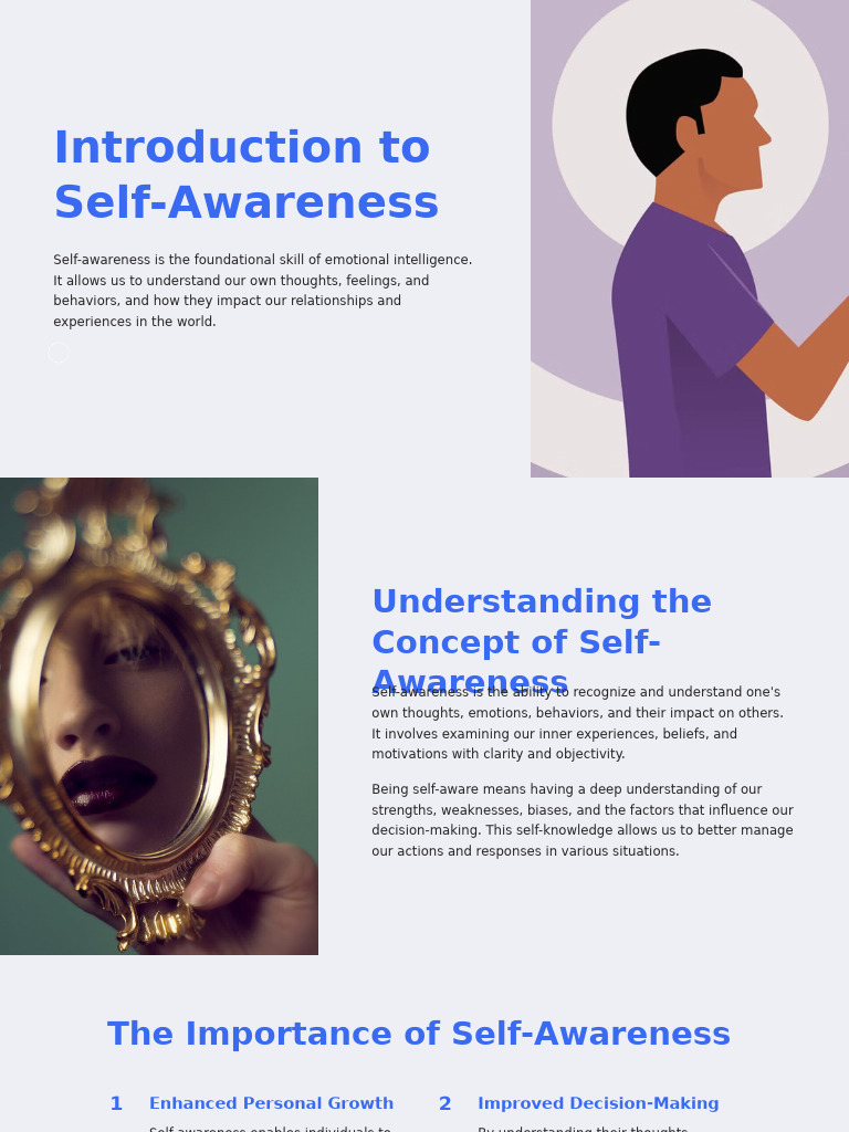 Introduction To Self Awareness | PDF | Self Awareness | Empathy