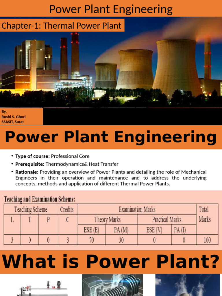 Overview of Thermal Power Plants | PDF | Power Station | Boiler