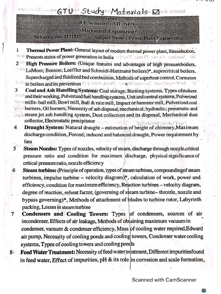 Power Plant Engineering Overview | PDF