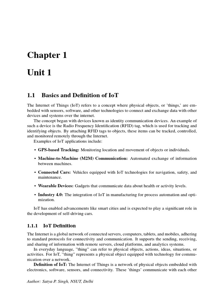 Unit - I Introduction To IoT | PDF | Internet Of Things | Osi Model