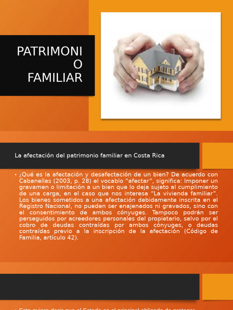 Patrimonio Familiar | PDF | Bienes (Ley) | Propiedad