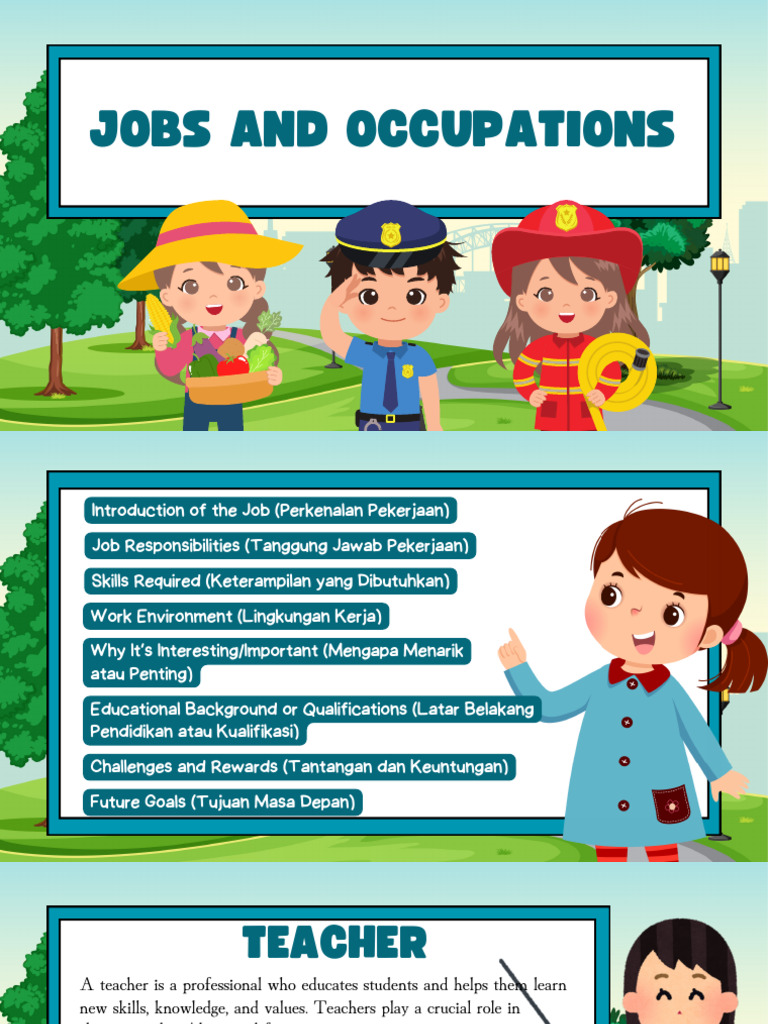 JOBS AND OCCUPATIONS | PDF | Teachers | Behavior Modification