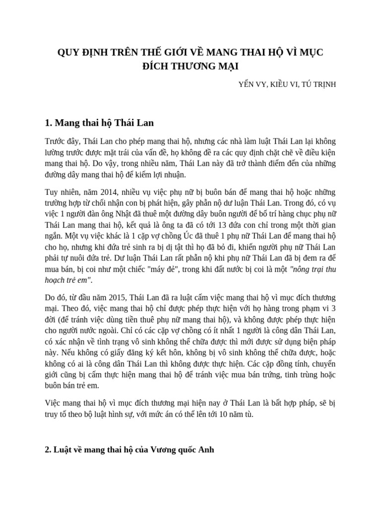 Mang Thai H | PDF