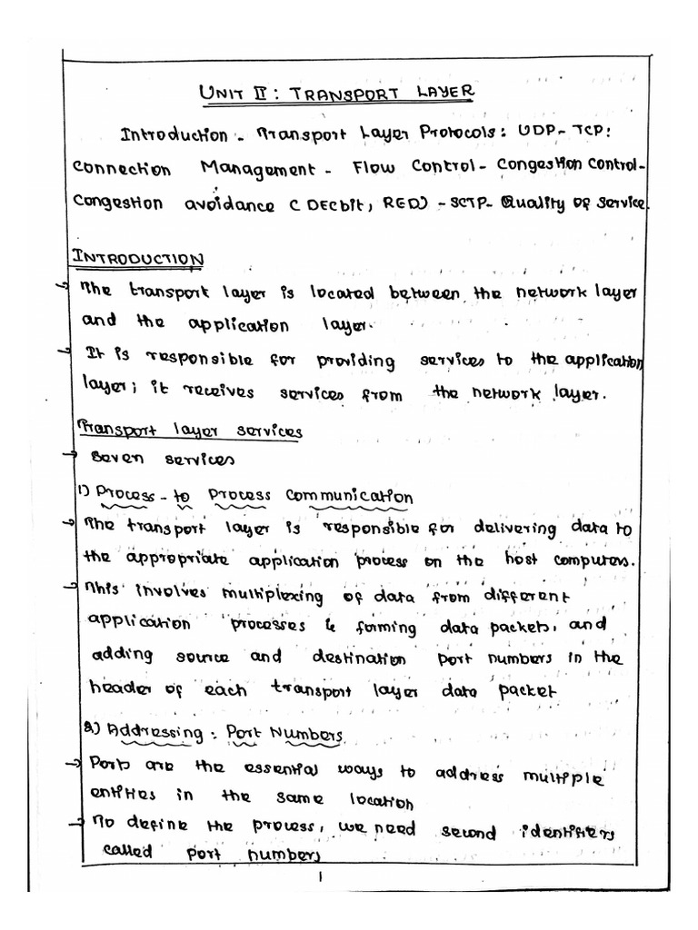 Computer Networks-Unit 2 | PDF