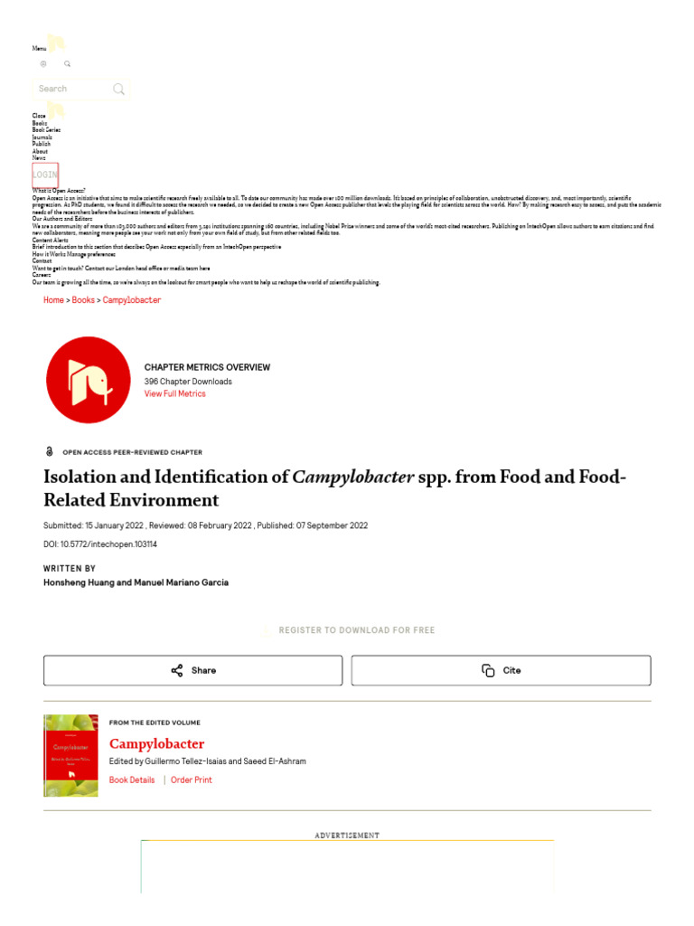 Campylobacter Isolation & Identification | PDF | Bacteria | Metabolism