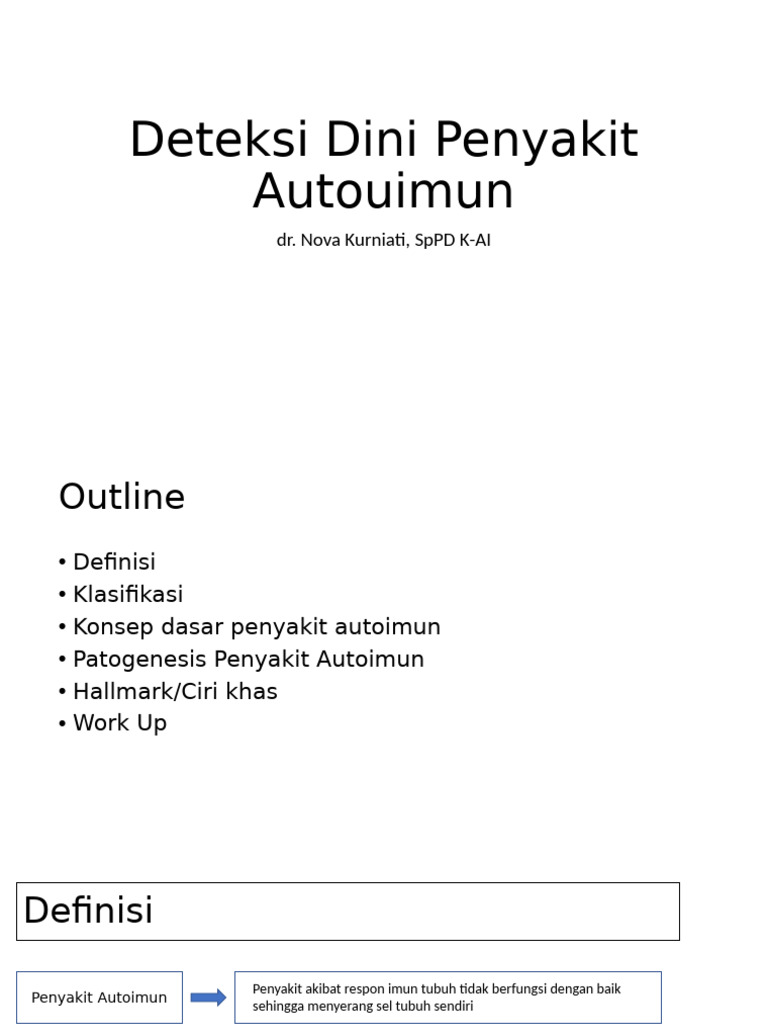 Deteksi Dini Penyakit Autouimun | PDF