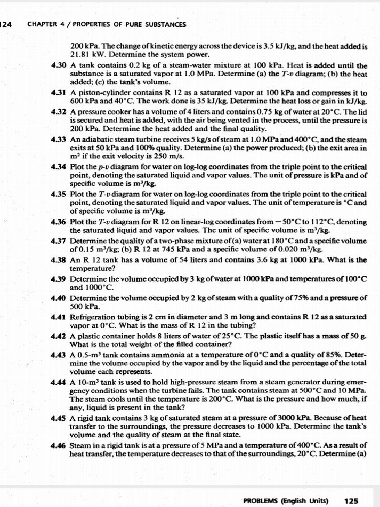 Practice Problems Thermo | PDF | Steam | Enthalpy