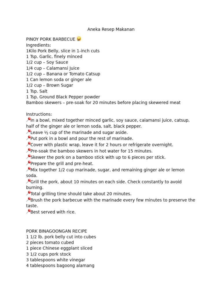 Aneka Resep Makanan | PDF | Pickling | Teaspoon