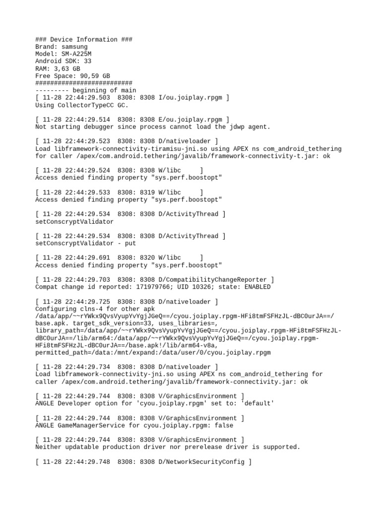 Log-2024 11 28 10 44 | PDF | Computing Platforms | Computer Architecture