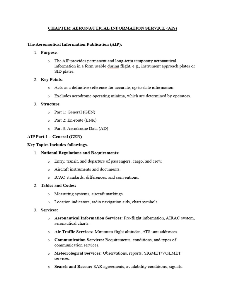 Aeronautical Information Service | PDF | Visual Flight Rules | Air ...