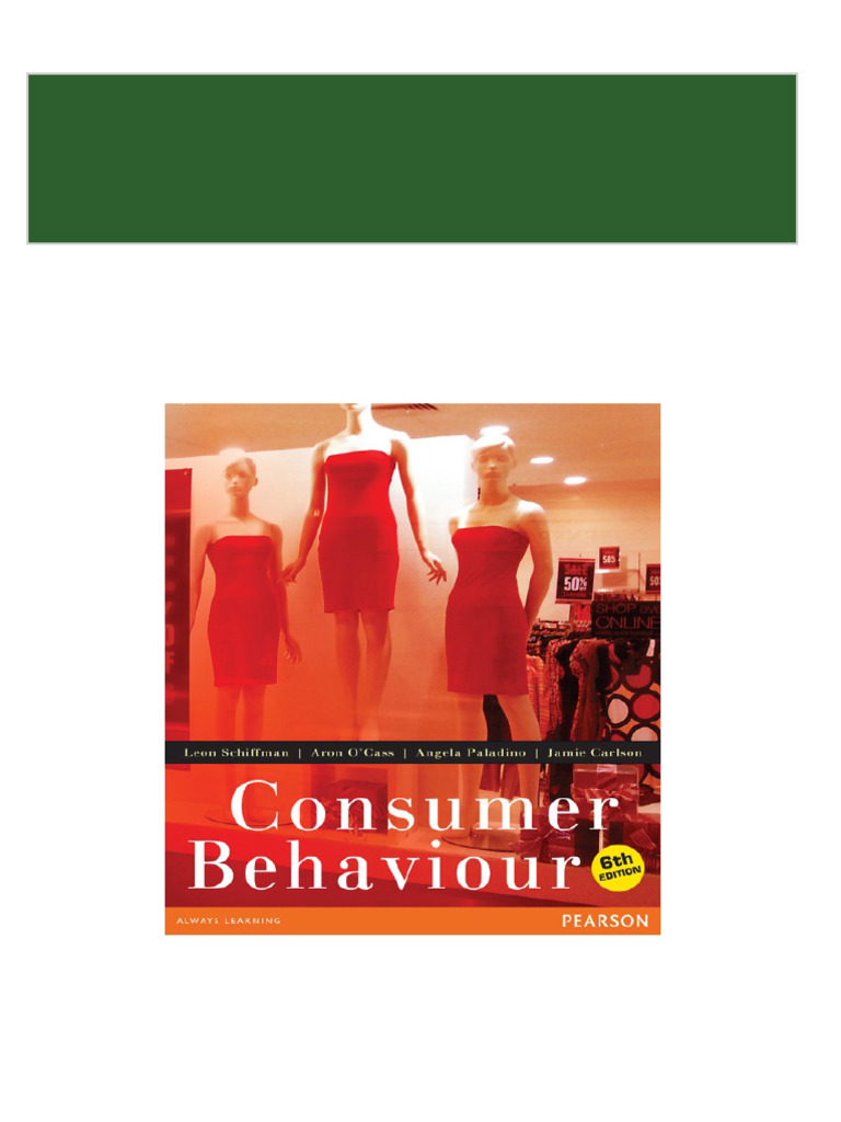 (Ebook PDF) Consumer Behaviour 6th Byleon Schiffman Download PDF | PDF | Attitude (Psychology ...
