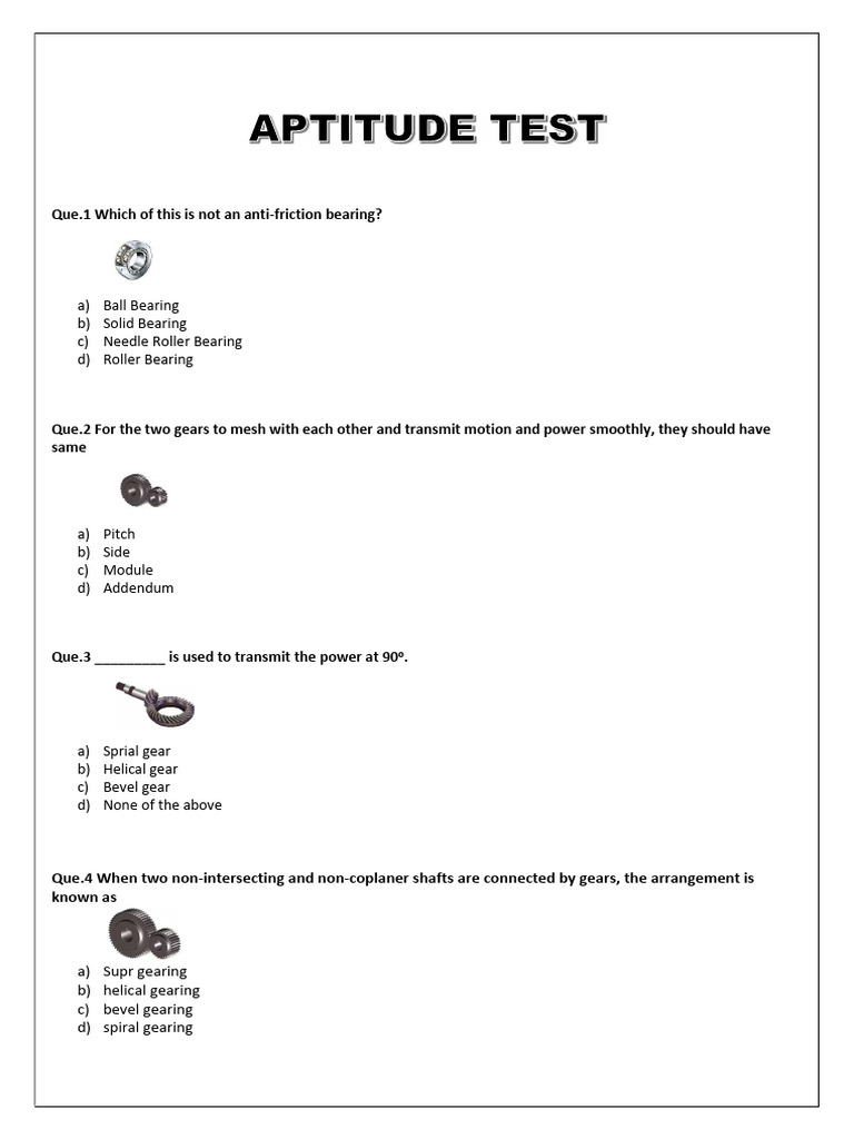 Apptitude Test | PDF