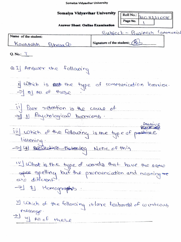 Business Communication Paper | PDF