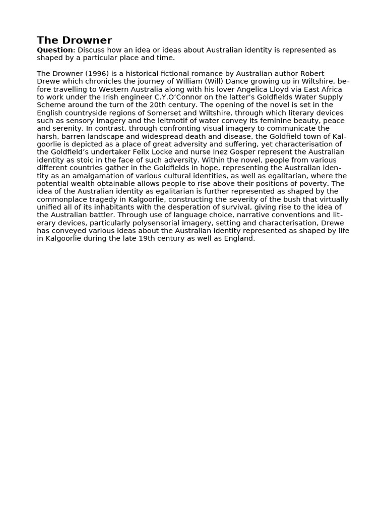 The Drowner Intro | PDF