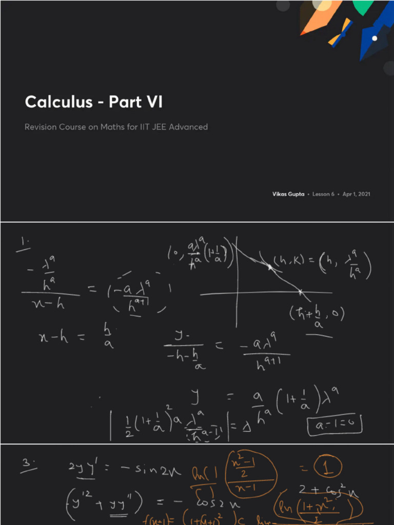Calculus Part VI With Anno | PDF