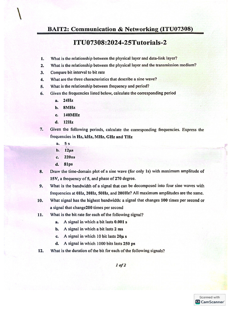 Networking Tutorial 2 | PDF