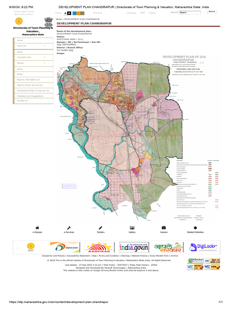 Chandrapur District Development Plan | PDF | Cyberspace | Software