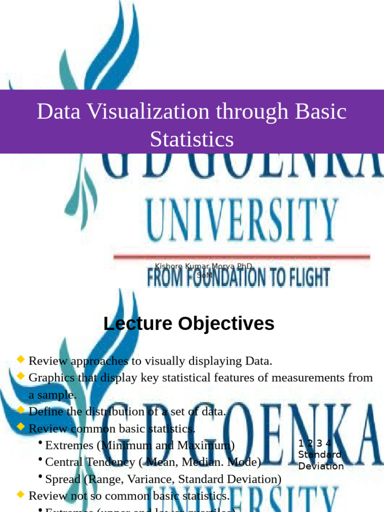 Session 3 - 4 Data Visualization Through Basic Statistics | PDF | Quartile | Statistics