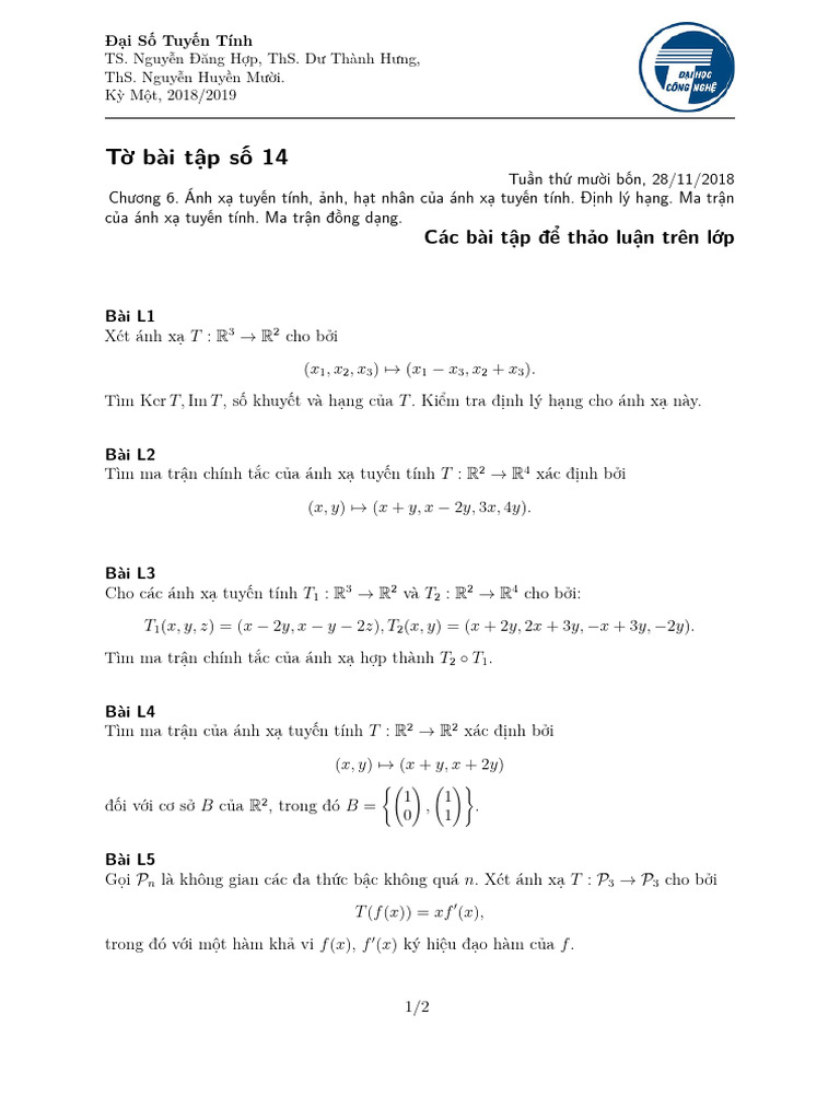 Baitap 14 Lop9 | PDF